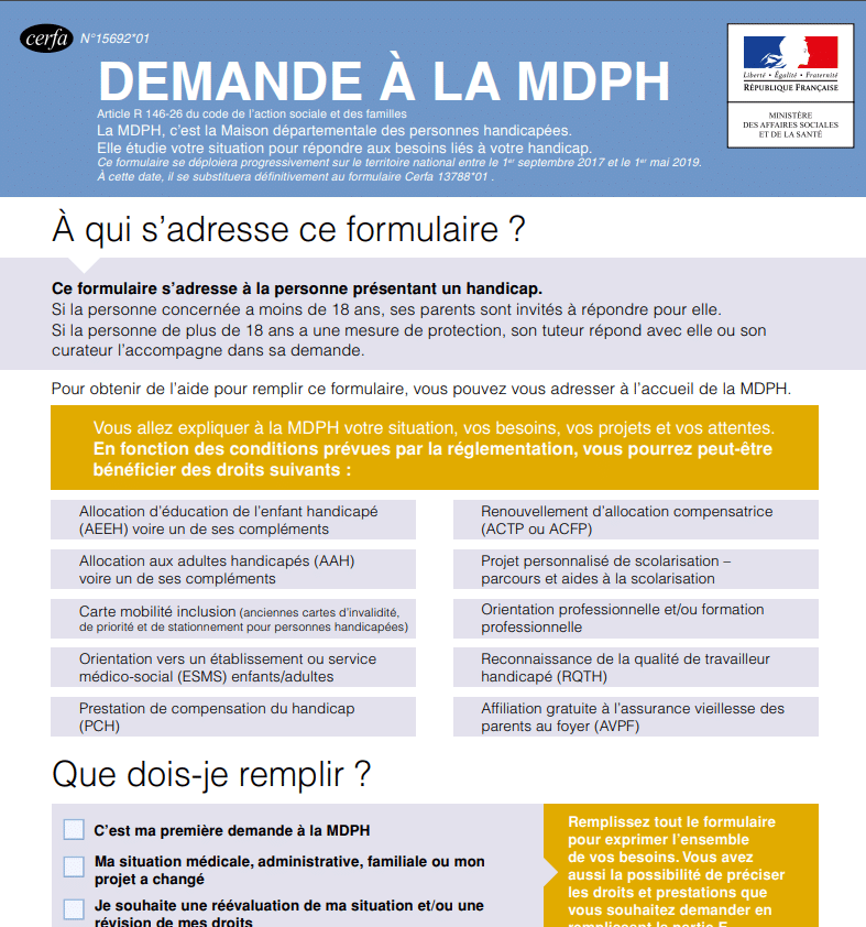 Comment faire pour avoir un dossier MDPH ? | ain.fr
